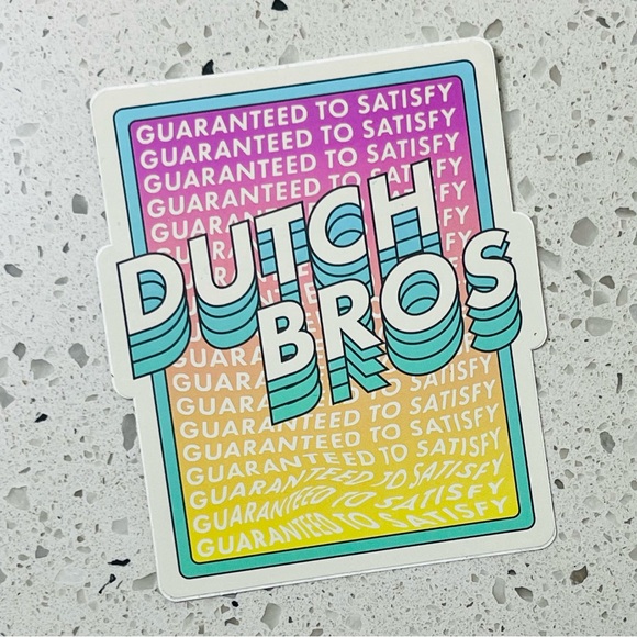 Dutch Bros | Office | Collectible Dutch Bros Coffee Sticker Guarantee ...